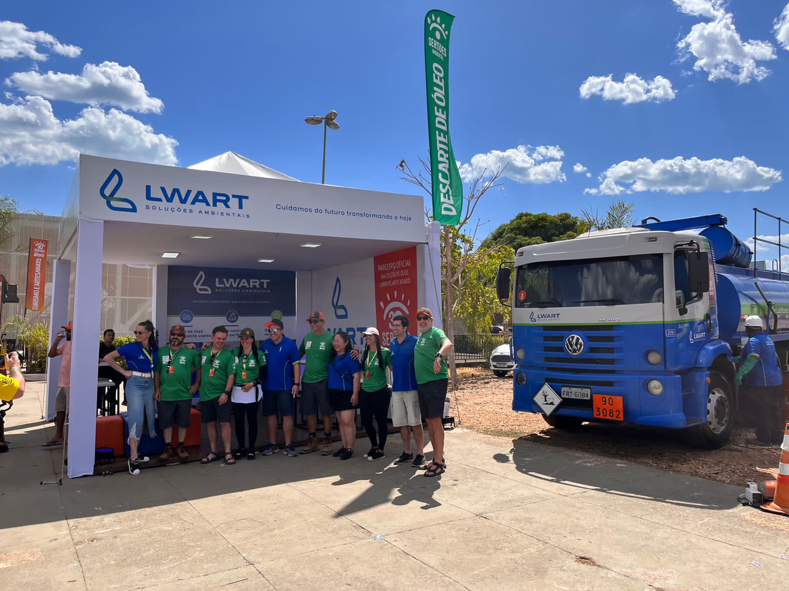 Parceira oficial do evento, a Lwart Soluções Ambientais realizou a ...